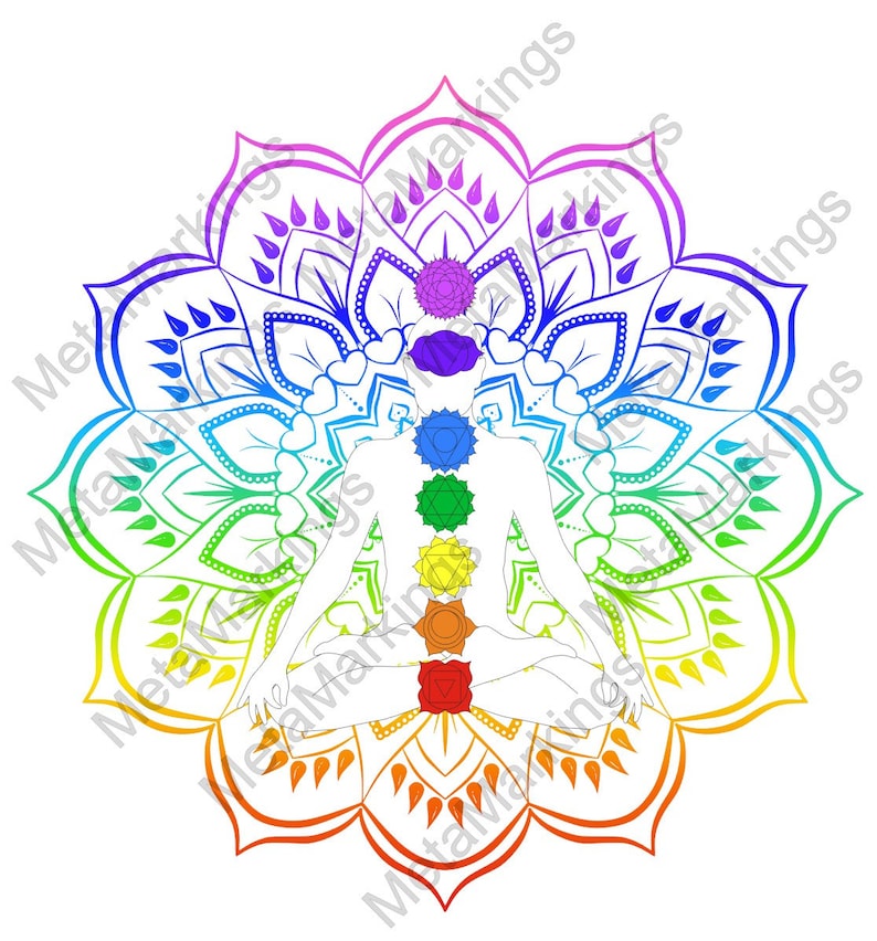 Chakra Mandala Digital Download SVG, Png, Jpg, PDF Raster and Vector ...