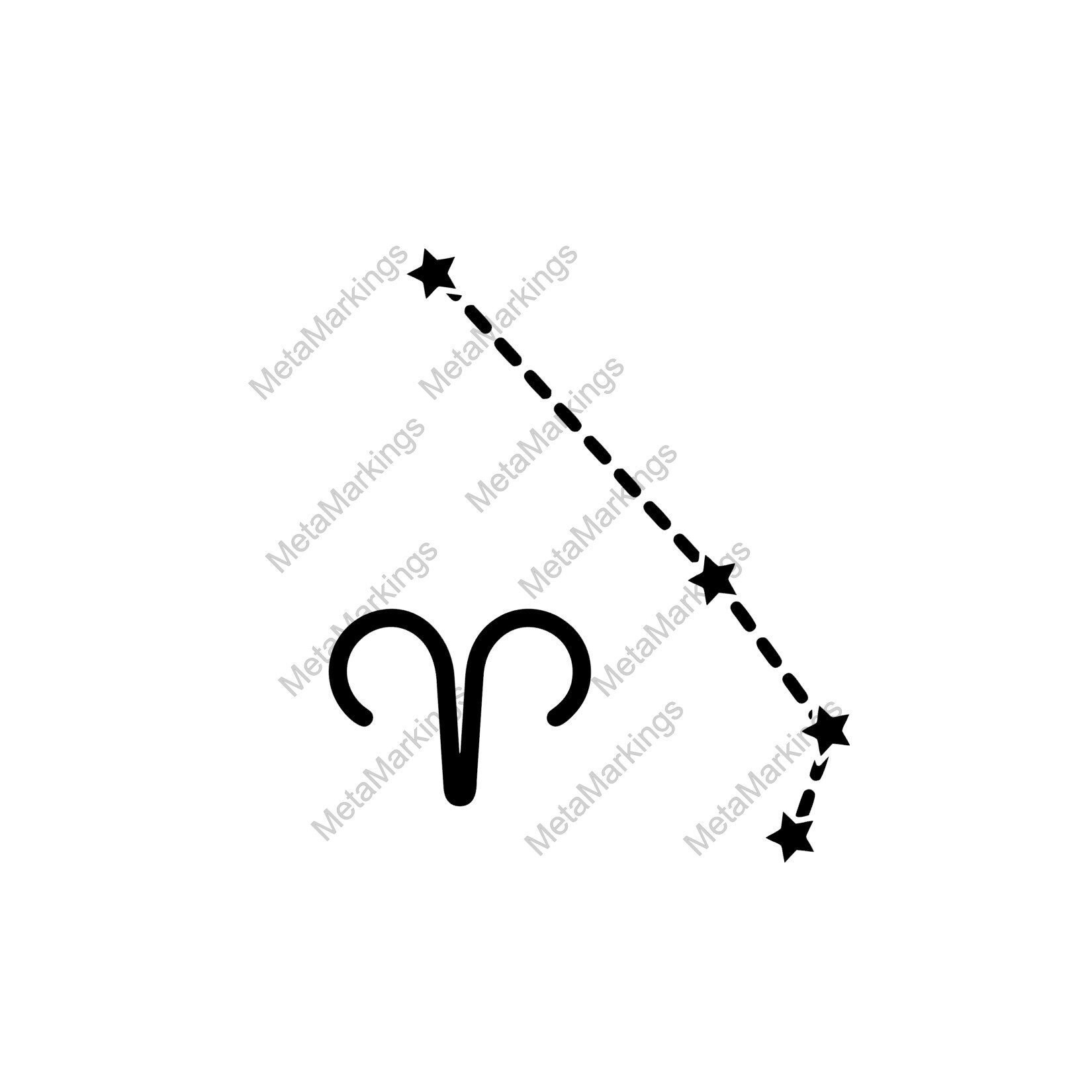 Aries Constellation Zodiac Sign Digital Download SVG, Png, Jpg, PDF ...