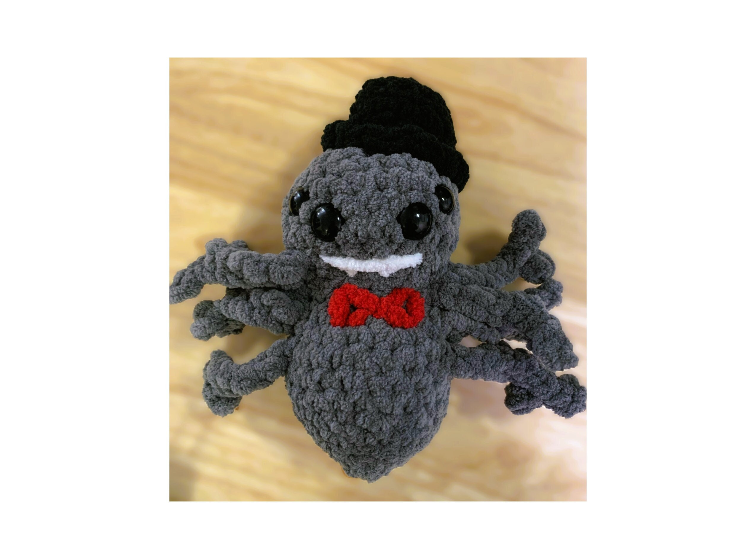 DIGITAL Crochet Pattern PDF for Top Hat Spider - Etsy