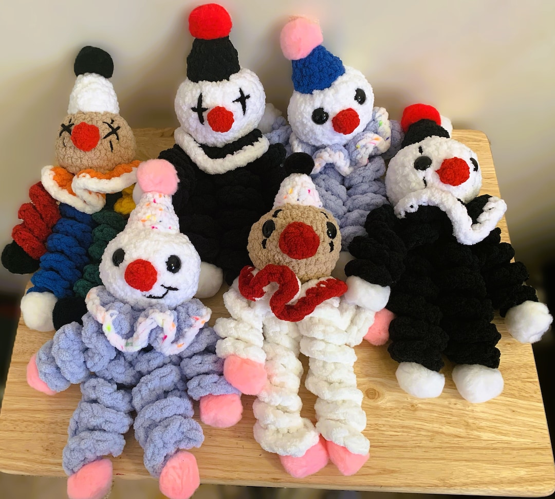 DIGITAL Crochet Pattern PDF for Bulky Yarn Spiral Clown - Etsy