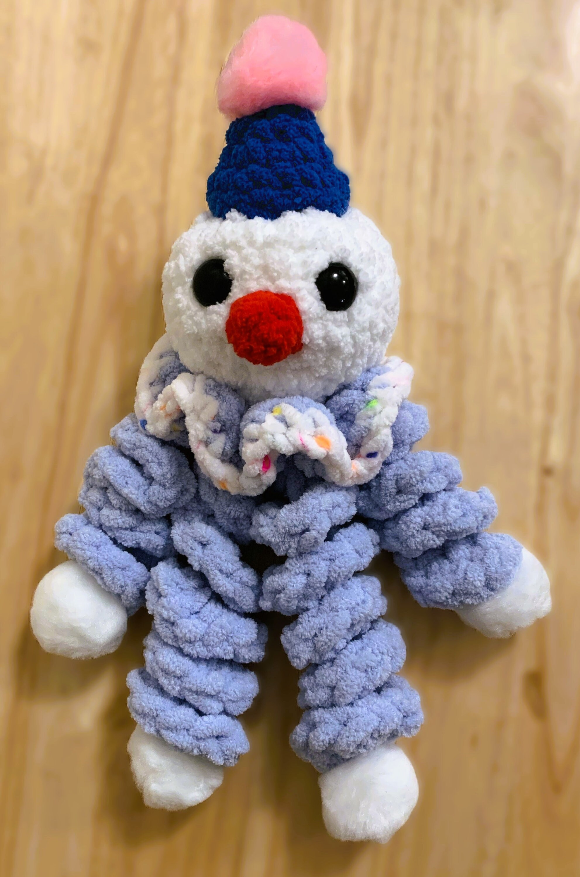 DIGITAL Crochet Pattern PDF for Bulky Yarn Spiral Clown - Etsy