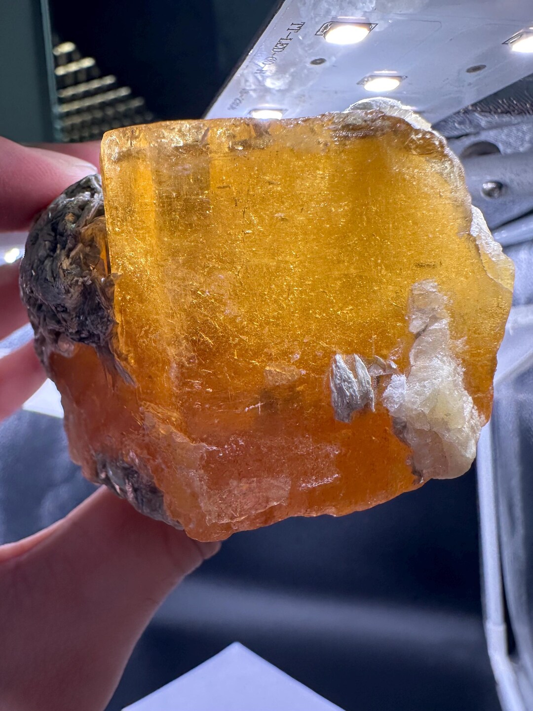 Helidor Beryl or Yellow Beryl Terminated With Muscovite in It at the ...