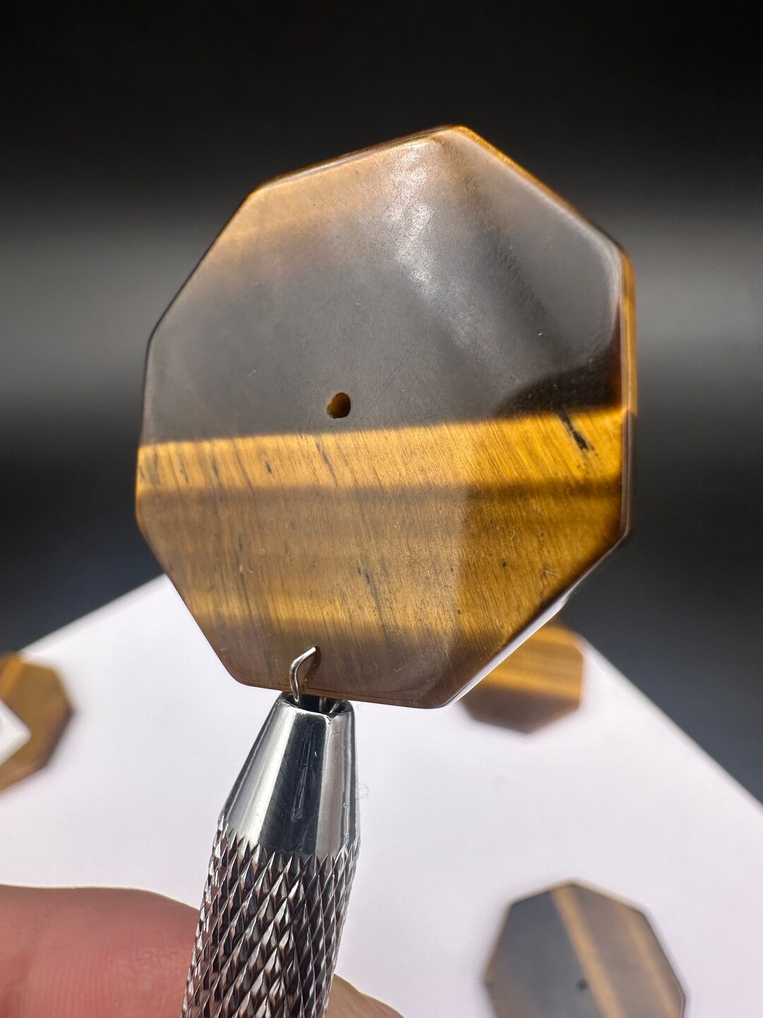 Tiger Eye’s Octagon Shape Calibrated Size , Rare Mineral , Authentic ...