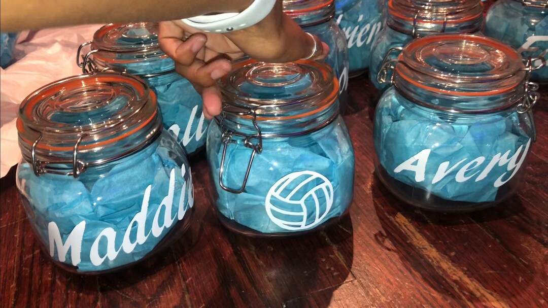 Orange Custom Candy Jar - Etsy