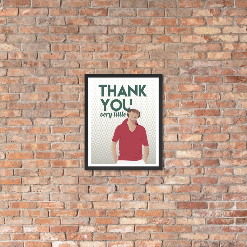 Original Ty Webb Caddy Shack thank You Framed Poster - Etsy