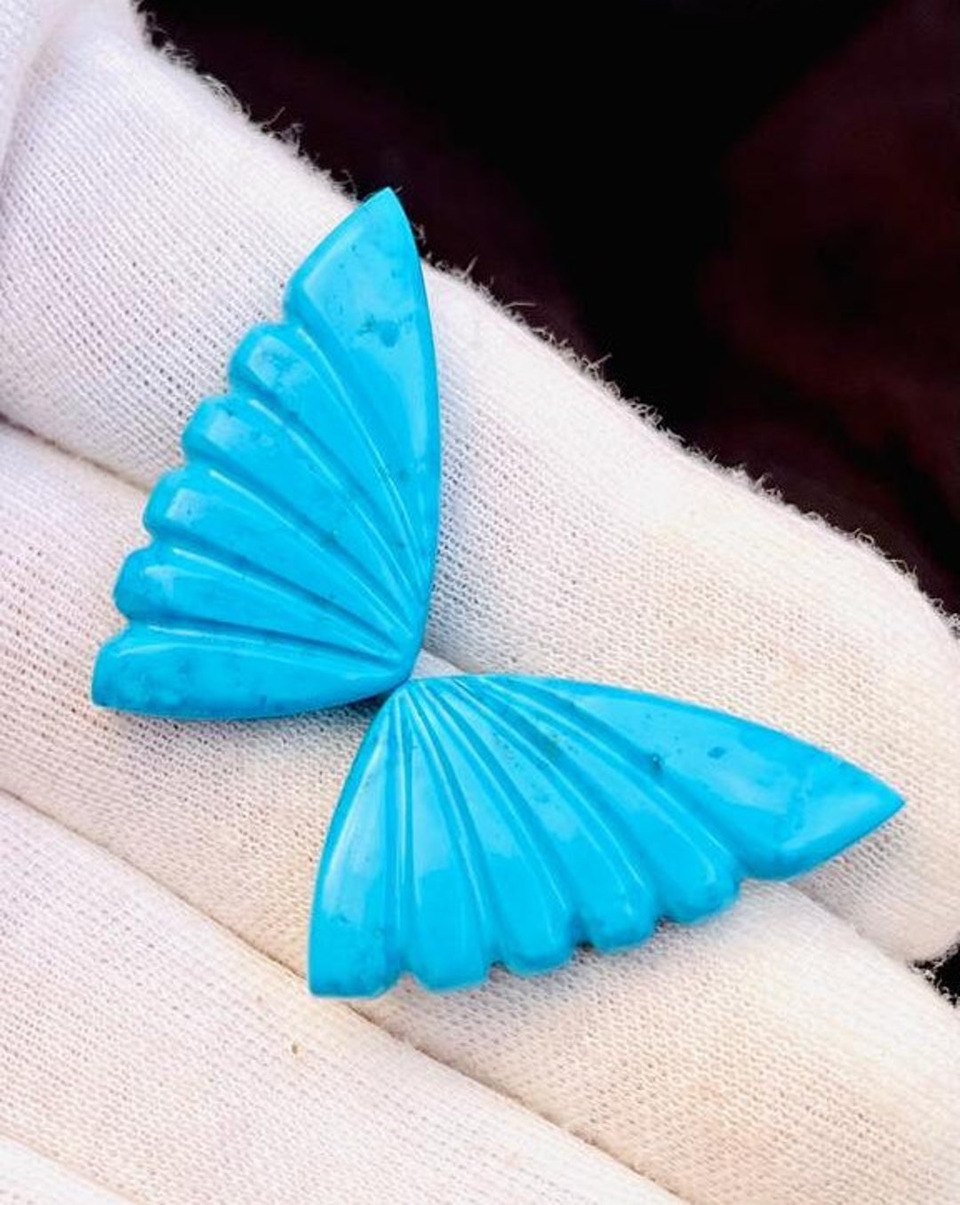 Natural Turquoise Butterfly Wings Beautiful Carving Amazing Turquoise ...