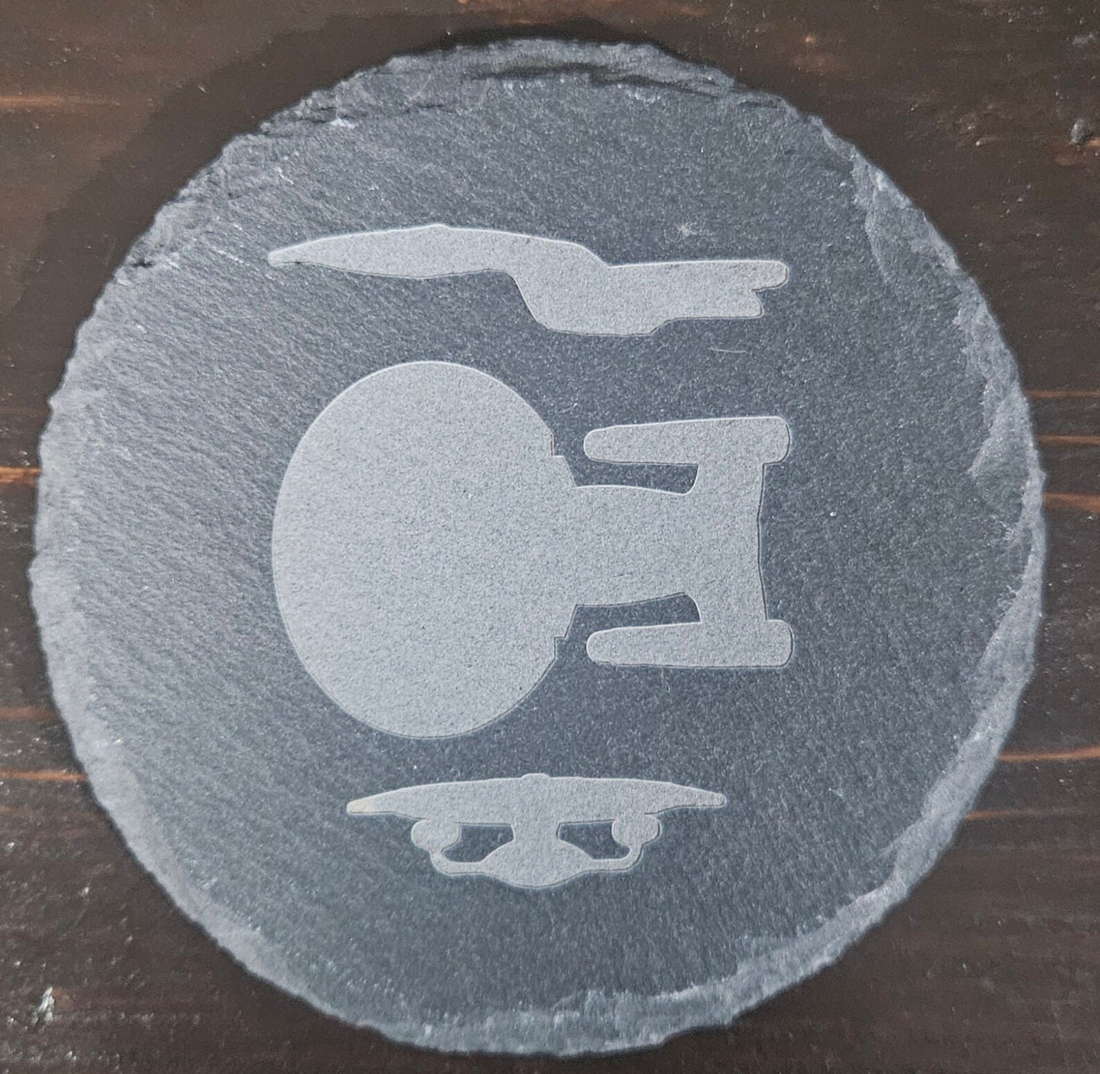 Star Trek Themed Laser-engraved Slate Coasters Complete Set of 10 ...