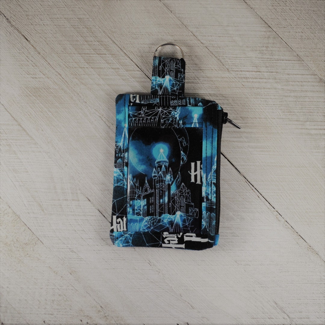 ID Pouch/id Holder Famous Wizard Fabric, Wizard Symbols, Wizard School ...