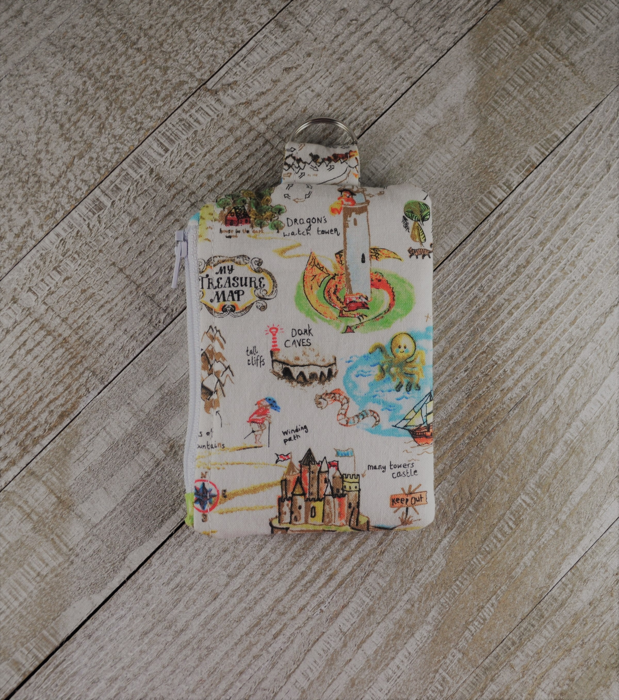 ID Pouch/id Holder Treasure Map Pirate Treasure Map - Etsy