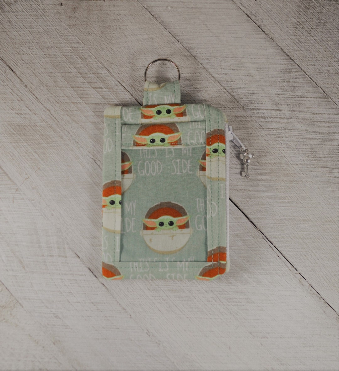 Baby Yoda Grogu ID Pouch, Zipper Pocket, Star Wars Inspired - Etsy