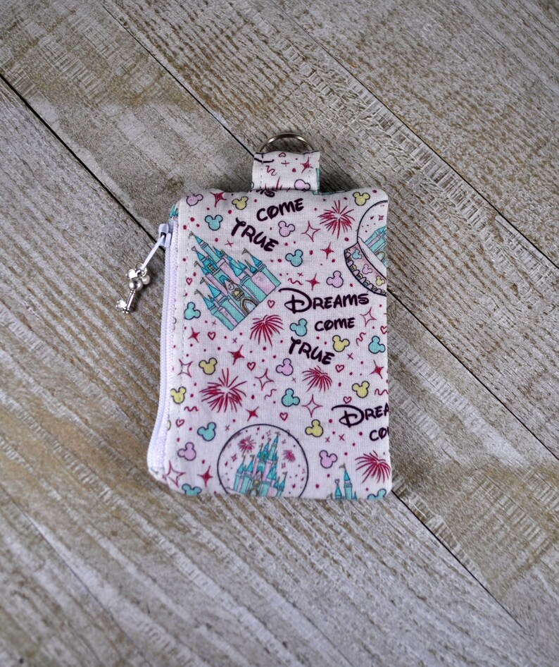 Disney Inspired ID Pouch, ID Holder, Dreams Come True, Disney Castle ...