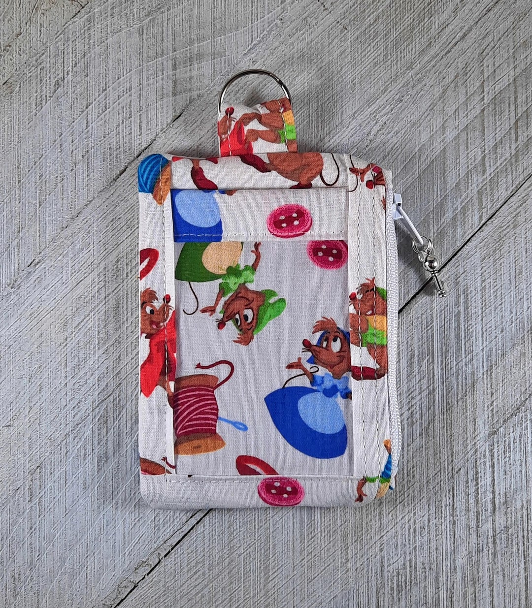 Disney Inspired Cinderella's Mice ID Pouch, ID Holder, Pocket Wallet ...