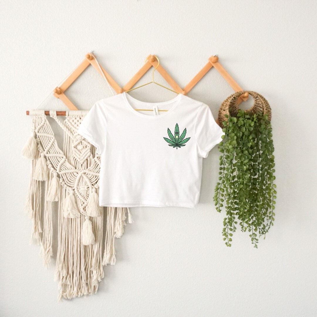 Magical Leaf Crop Top Stoner Cannabis Weed Marijuana - Etsy