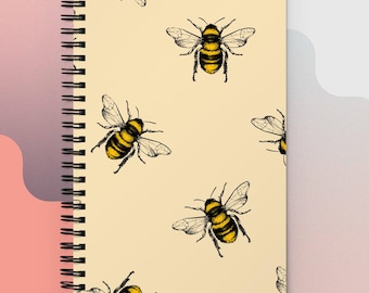 Sweet Bee Spiral Notebook Ruled Line - Etsy