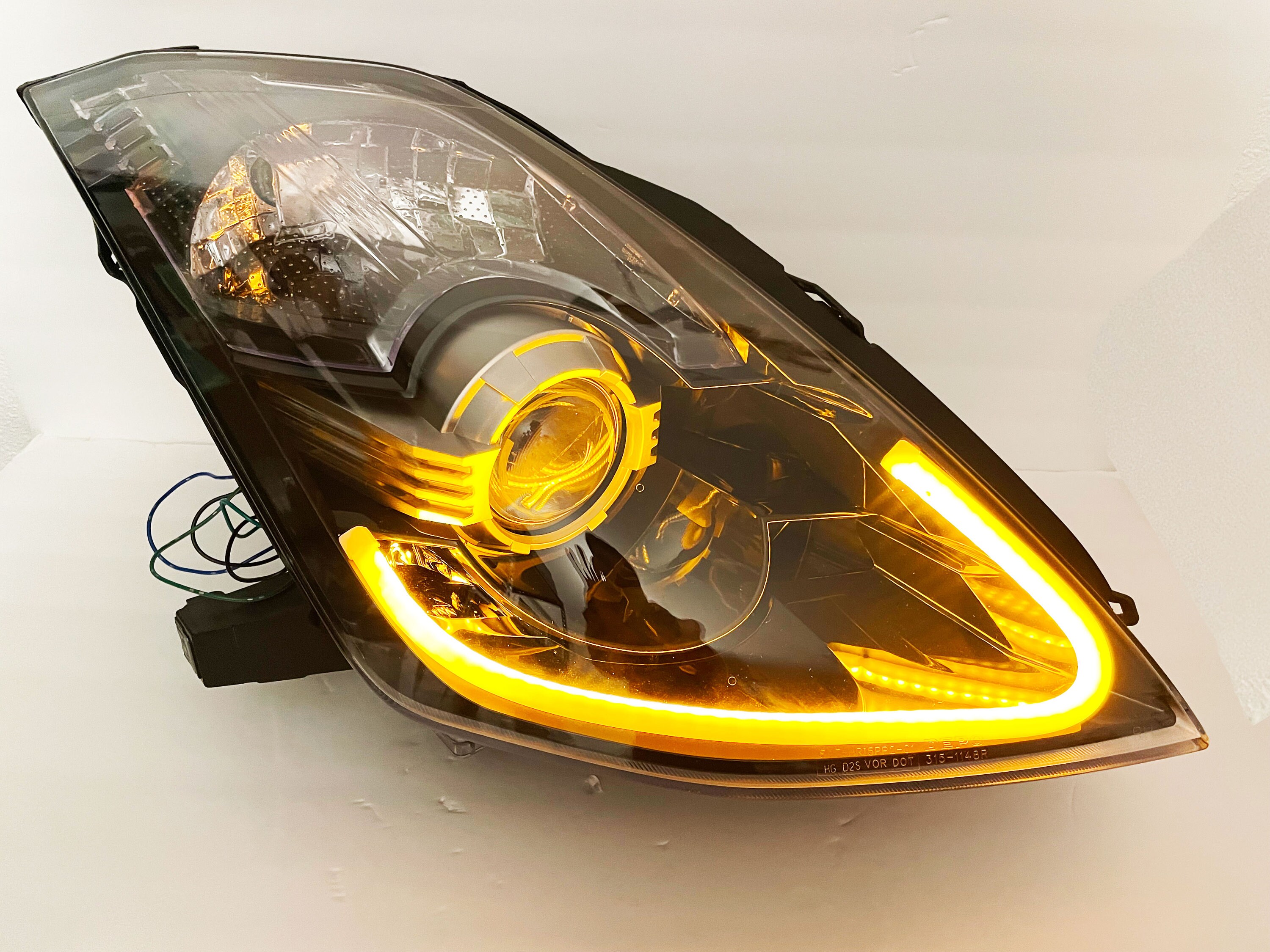 2003-2009 Nissan 350Z Z33 Fairlady Smoke LED "hid Type" DEPO Headlights ...