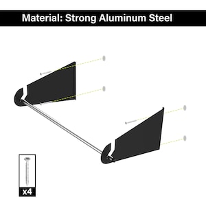 Wall/ceiling Mount Dispenser Holder Brackets for Bubble Wrap Foam Rolls ...