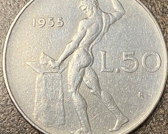 50 Lire Coin | Etsy
