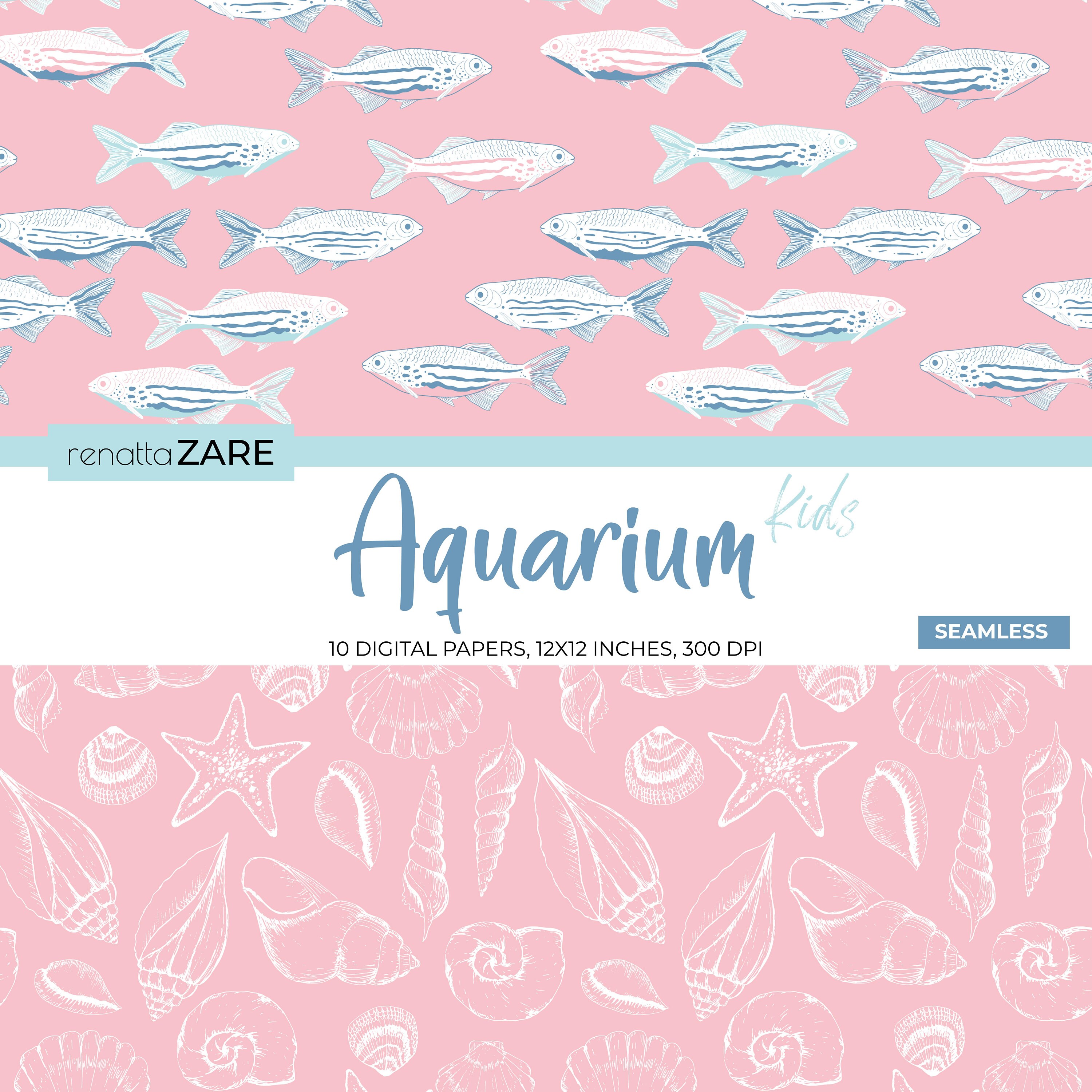 10 Underwater Digital Paper Seamless Digital Paper Aquarium - Etsy