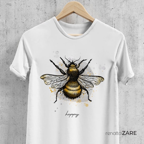 Bee Happy Clip Art. Bumble Bee Clip Art/poster. Printable - Etsy