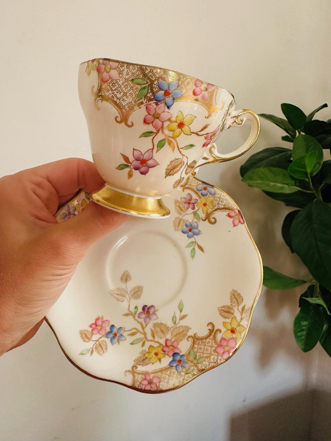 Vintage Foley Made in England Fine Bone China Tea Set Tea Cup and ...