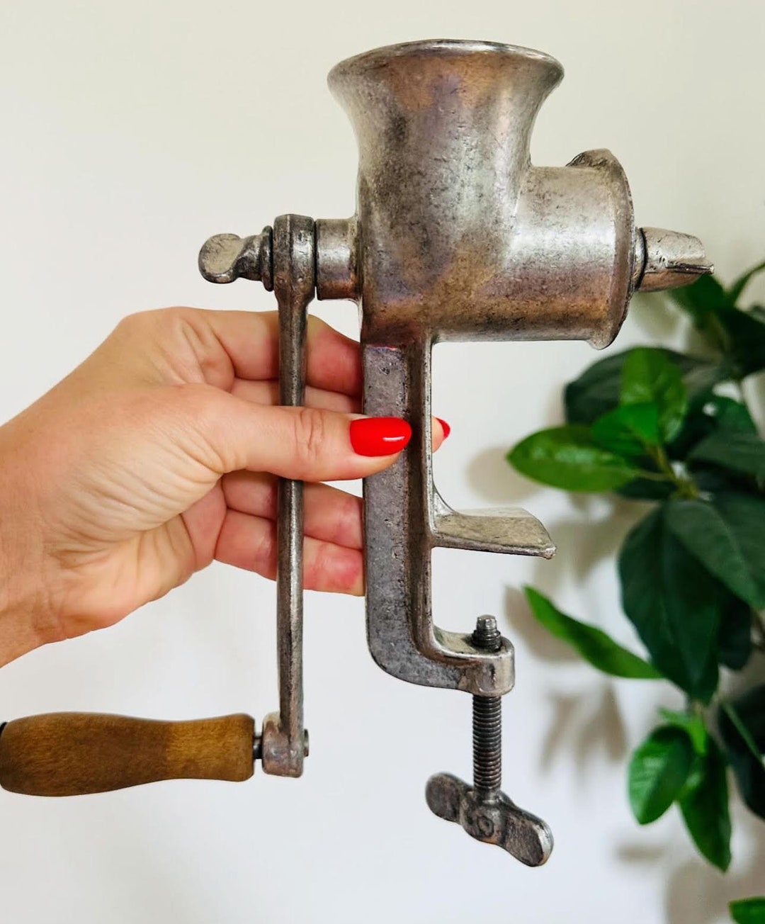 Vintage Metal Meat Grinder Ham Grinder Sausage - Etsy