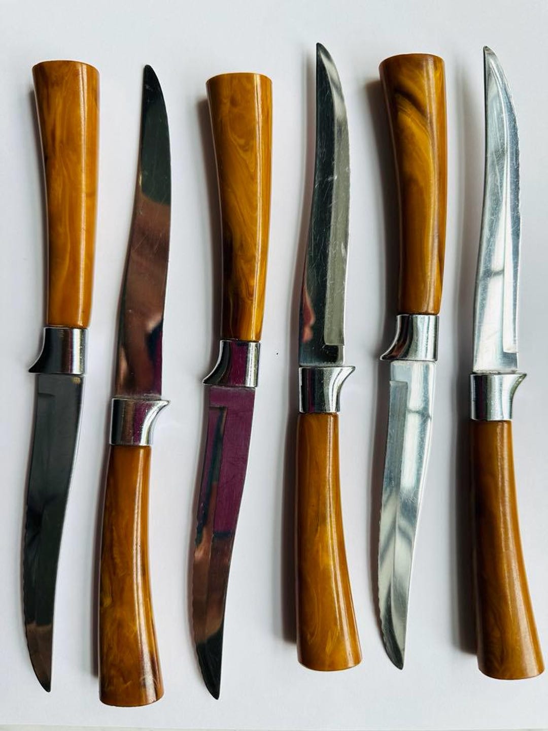 Set of 6 Vintage Dur Edge Deluxe Knives Stainless Steel Cutlery - Etsy