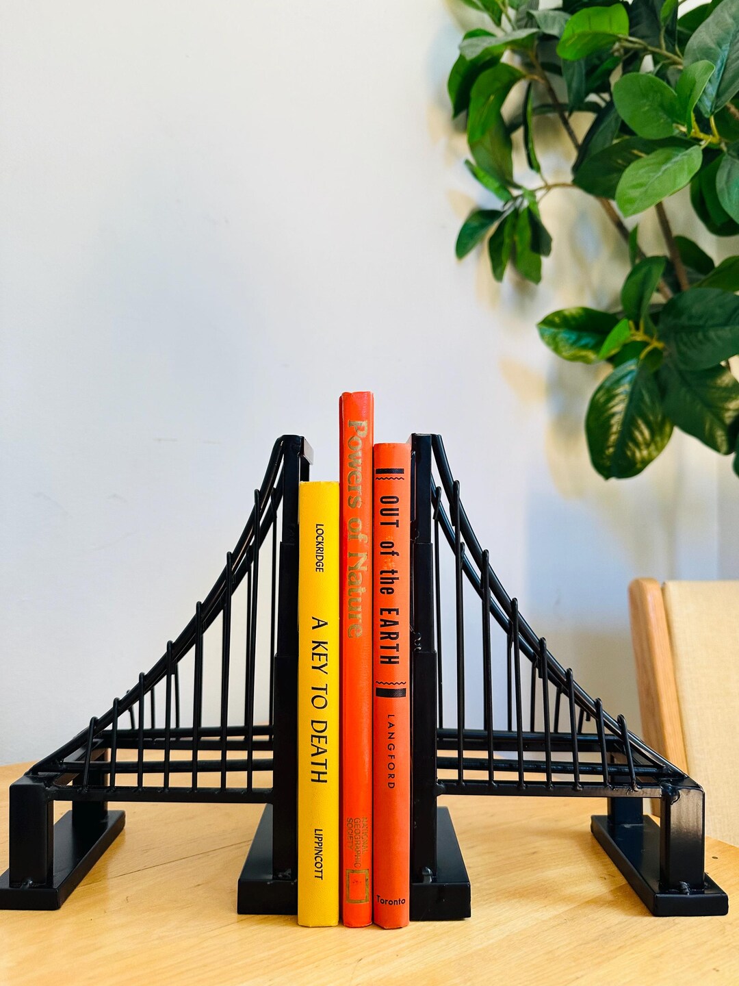 Large Black Metal Bridge Bookends - Etsy