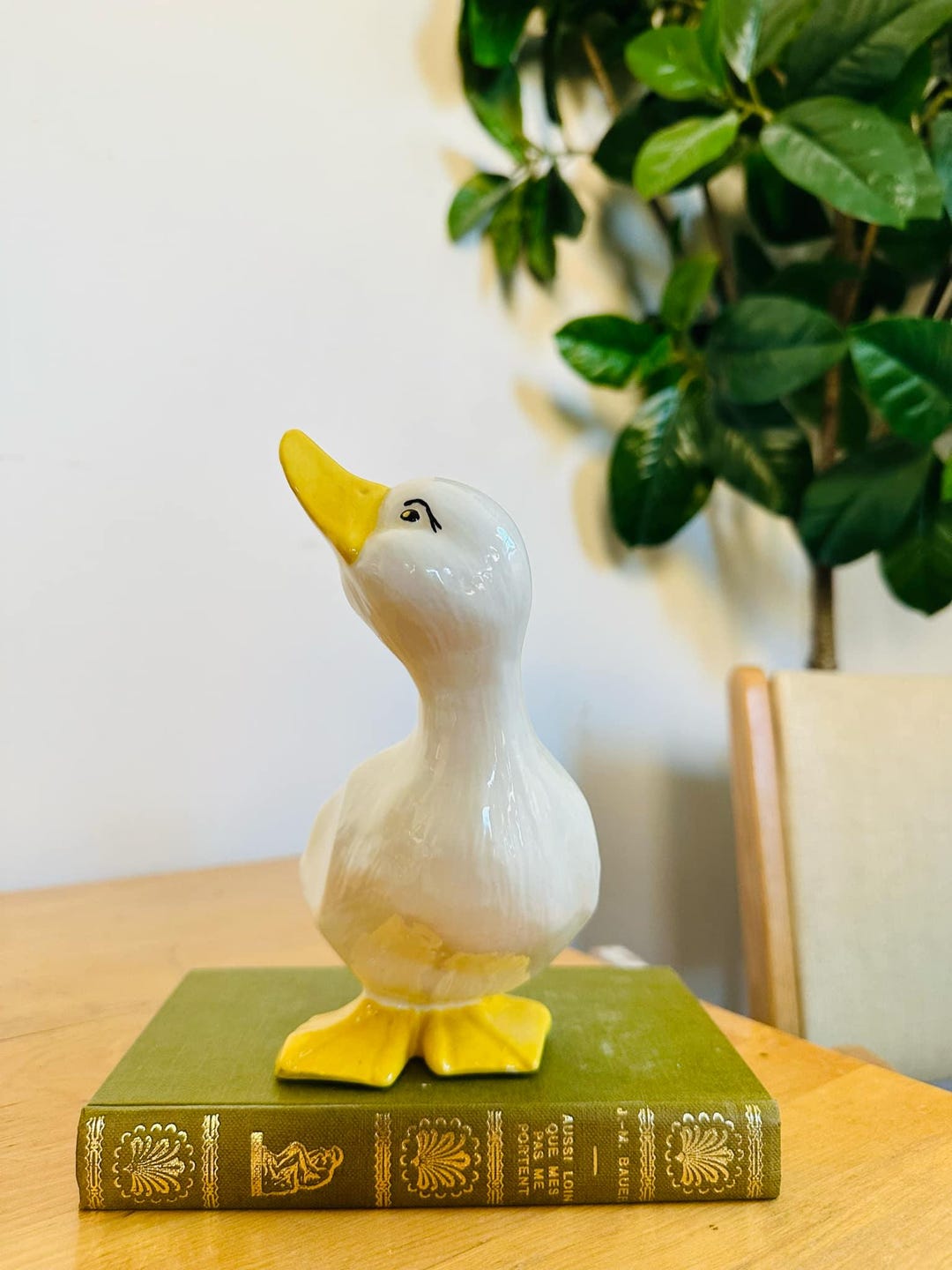Vintage Ceramic Duck Figurine Statue - Etsy
