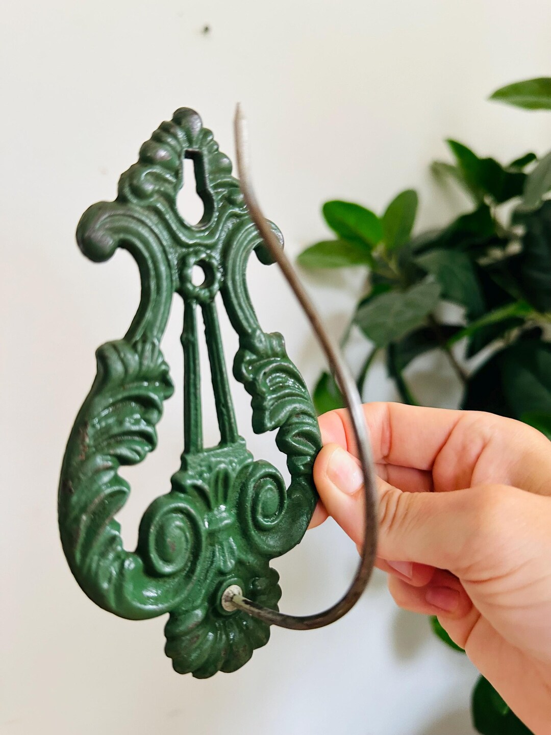 Vintage Wall Receipt Hook Receipt Stake Hook Spike Green Metal - Etsy
