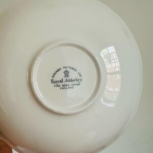 Royal Adderley Tea Set Tea Cup Saucer England Fine Bone China Ridgway ...