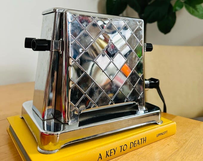 Functional Retro Toaster MCM 1940s 1950s Diner Decor Art Deco Vintage ...