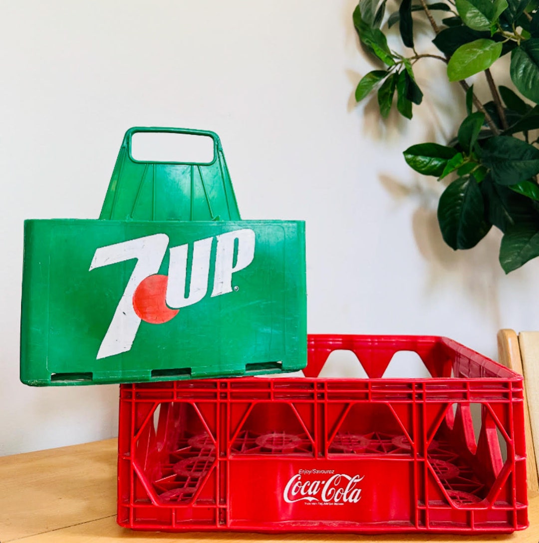 Vintage 7up Coca-cola Crates Bottle Holders Collectibles - Etsy