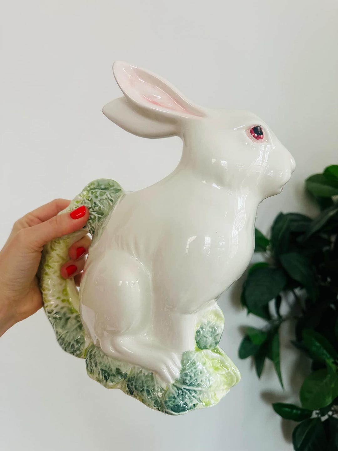 Large Vintage PIZZATO Ceramic Bunny Pitcher Made in Italy - Etsy