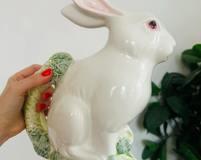 Large Vintage PIZZATO Ceramic Bunny Pitcher Made in Italy - Etsy