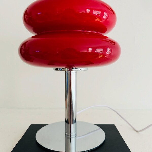 Red Donut Lamp - Etsy