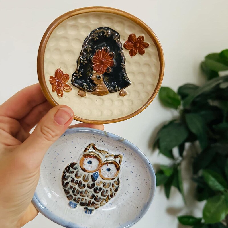 Owl Dish - Etsy