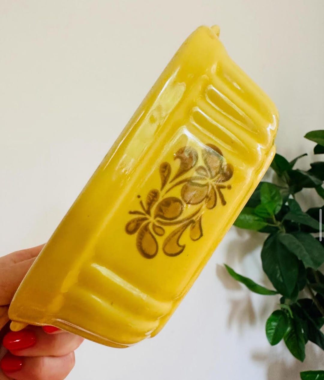 Vintage Oven Proof Heat Proof Dish USA Cooking Dish 16 Oz Yellow ...