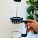 Vintage Pyrex French Press Bodum Coffee Maker Navy Blue Cafetière à ...
