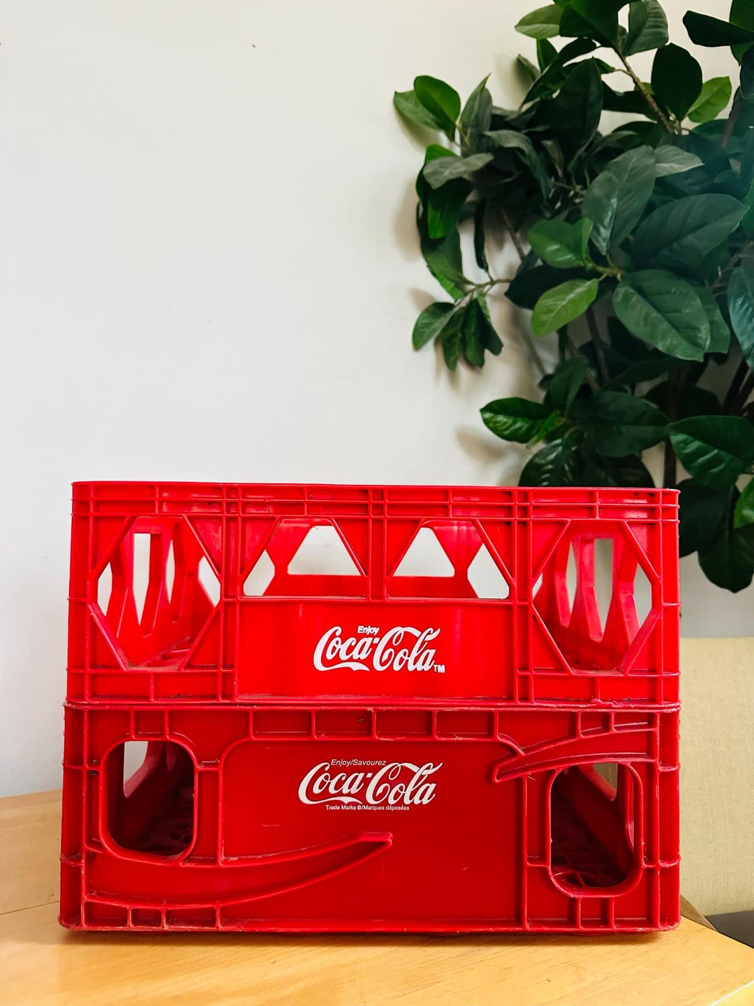 Vintage Coca-cola Crates Plastic Red Coke Pepsi - Etsy