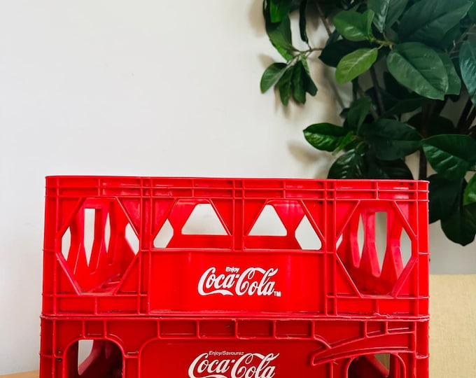 Vintage Coca-cola Crates Plastic Red Coke Pepsi - Etsy