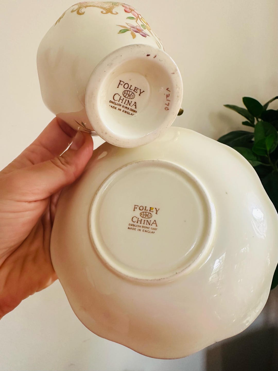 Vintage Foley Made in England Fine Bone China Tea Set Tea Cup and ...