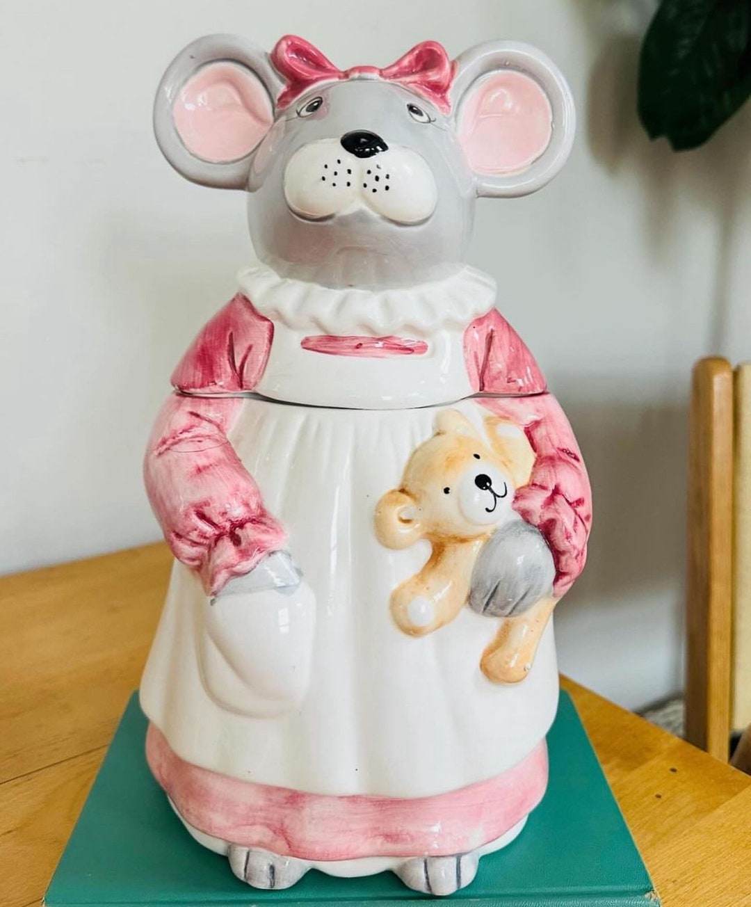 XL Vintage Mouse Cookie Jar Ceramic Made in Taiwan Abbott - Etsy