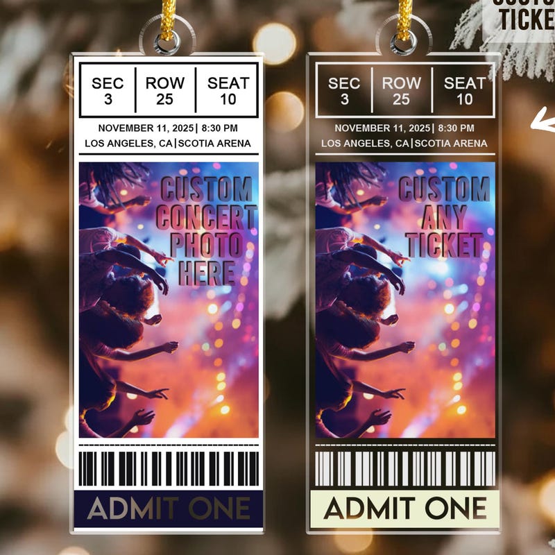 Acrylic Show Tickets - Etsy