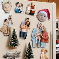 Custom Glass Photo Magnets: Personalized Family Gift (set of 4) - Etsy