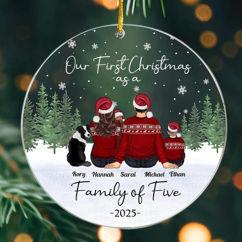 Family 4 Baby Ornament - Etsy