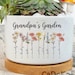 Personalized Grandpa's Garden Plant Pot, Birth Month Flower ...