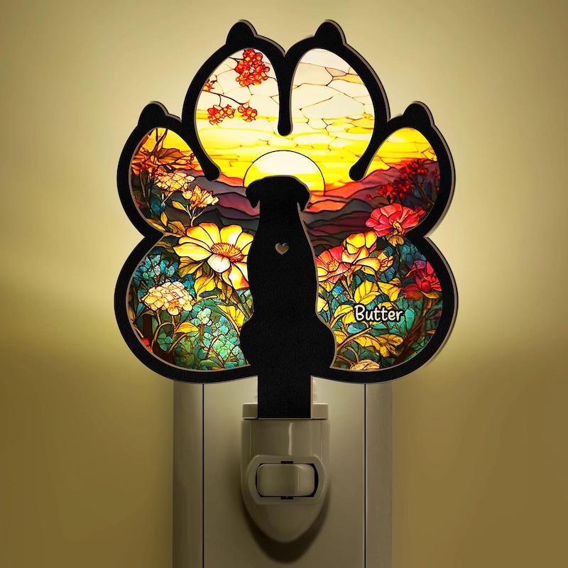 Dog Memorial Lamp Black - Etsy