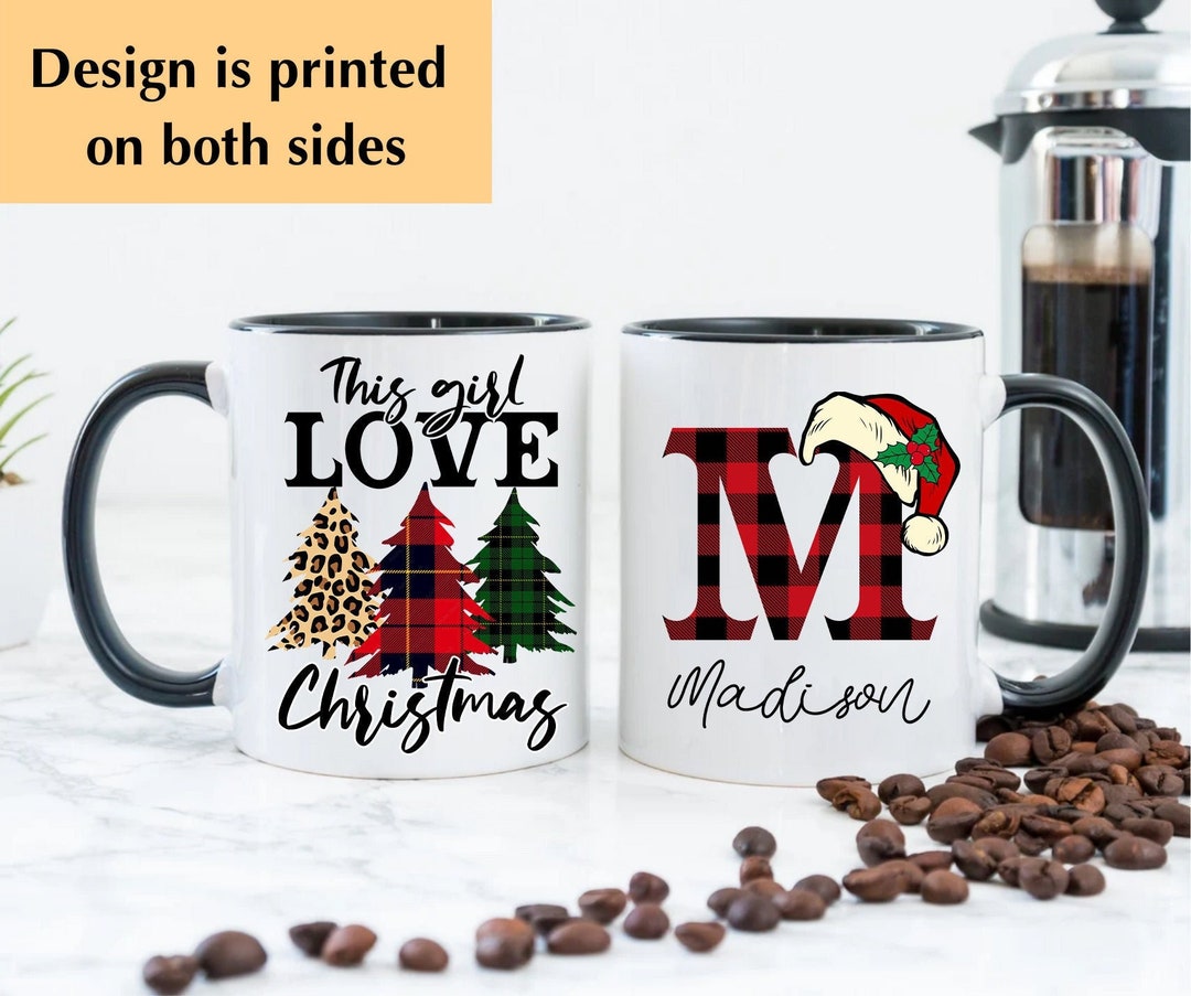 Custom Name Christmas Gift Cute Hot Chocolate Mug Just A - Etsy