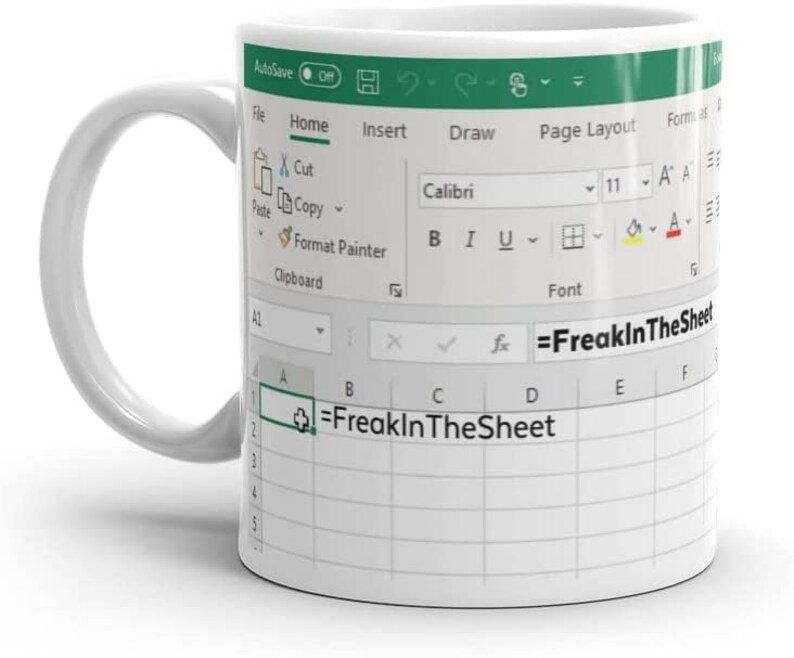 Freak in the Sheets Mug Funny Gag Gift for Nerd Friend Excel - Etsy
