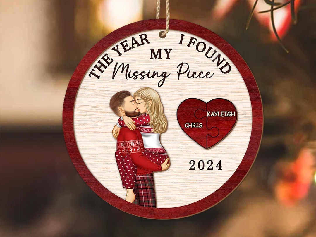 The Year I Found My Missing Piece, Custom Couple Christmas 2024 ...